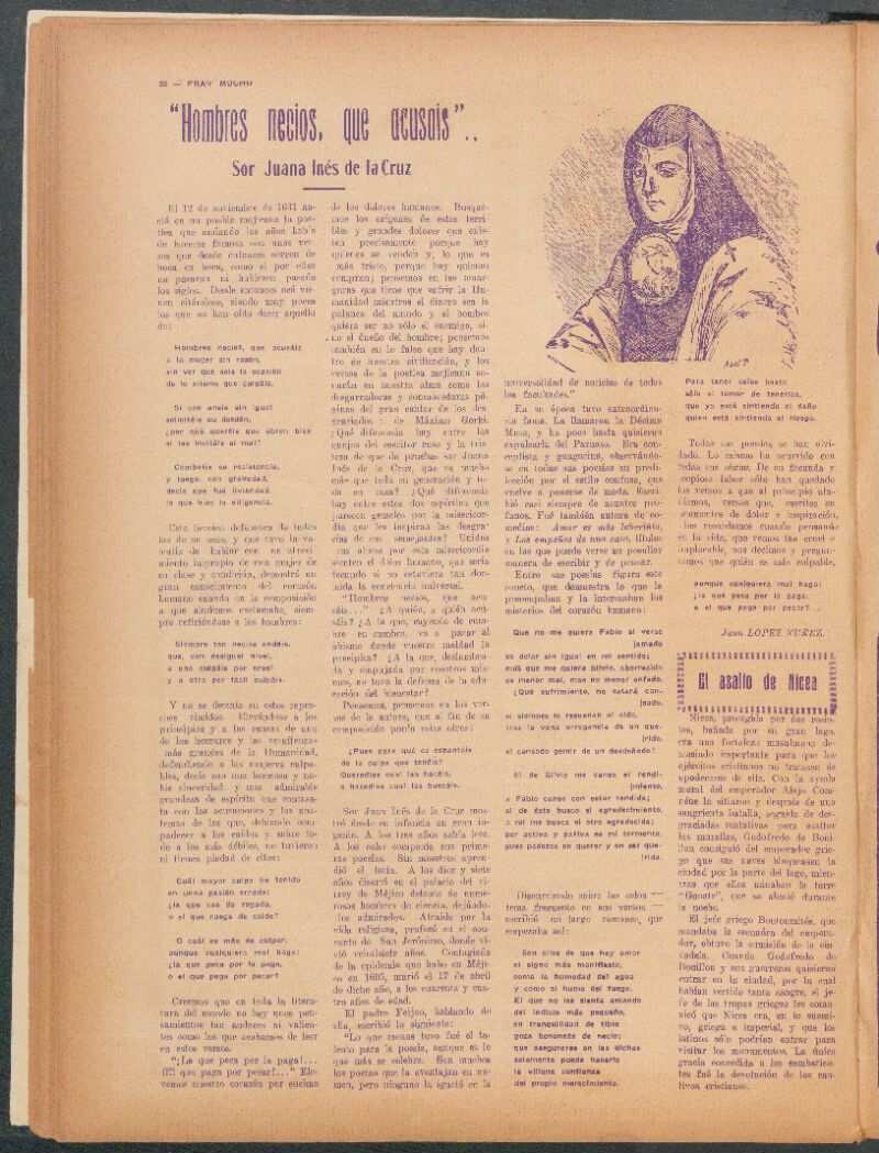 "Hombres necios, que acusáis".. : Sor Juana Inés de la Cruz - Deutsche ...